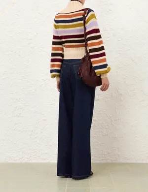 Zimmermann Valiant Wool Striped Bomber