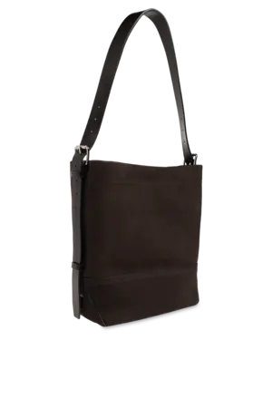 LEMAIRE Suede Bag From The "belted" Line