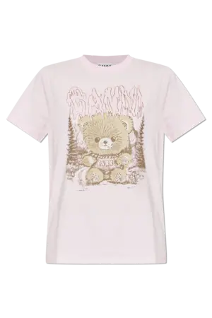 GANNI T-shirt With Colorful Print