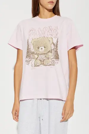 GANNI T-shirt With Colorful Print