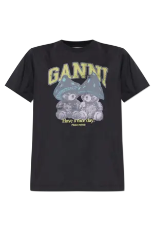 GANNI T-shirt With Colorful Print