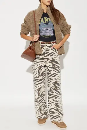GANNI T-shirt With Colorful Print