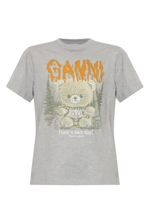 GANNI T-shirt With A Colorful Print