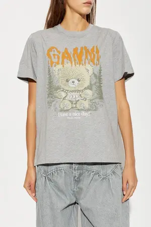 GANNI T-shirt With A Colorful Print
