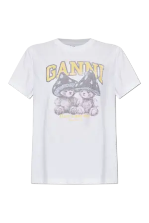 GANNI T-shirt With Colorful Print