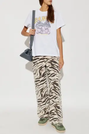 GANNI T-shirt With Colorful Print