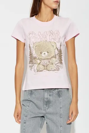 GANNI T-shirt With Colorful Print