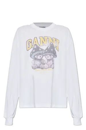 GANNI T-shirt With Colorful Print