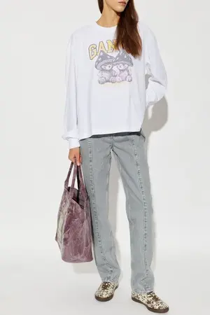 GANNI T-shirt With Colorful Print