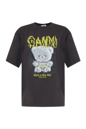GANNI T-shirt With A Colorful Print