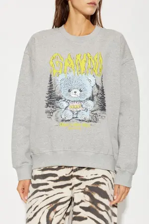 GANNI Sweatshirt With Colorful Print