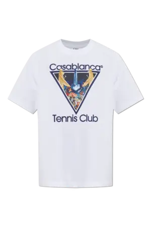 Casablanca T-shirt With Colorful Print - White