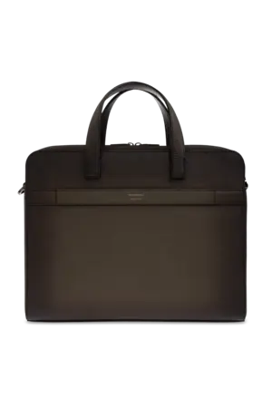 FERRAGAMO Leather Briefcase "trading