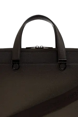 FERRAGAMO Leather Briefcase "trading