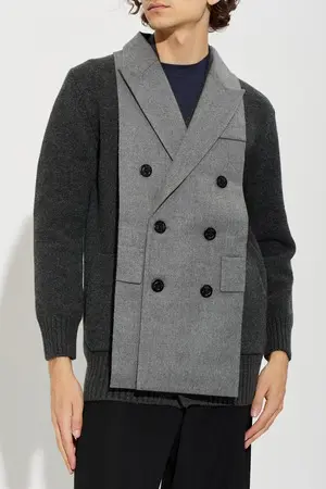 Sacai Cardigan With A Decorative Double-breasted Panel