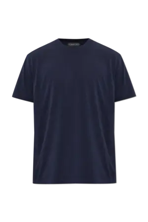 TOM FORD Crew Neck T-shirt - Navy Blue