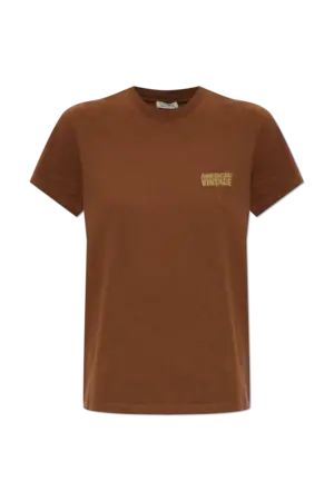 American Vintage T-shirt With Printed Logo