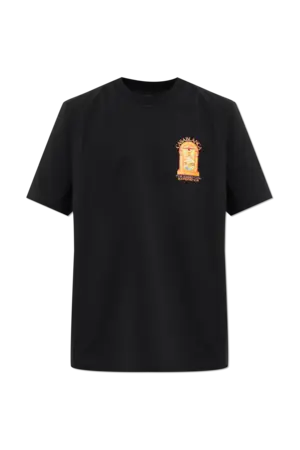 Casablanca T-shirt With Colorful Print - Black