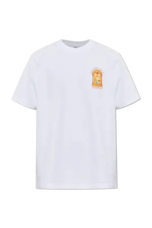 Casablanca T-shirt With Colorful Print - White