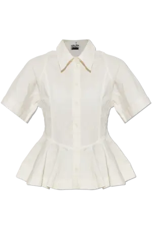 GANNI Peplum Top