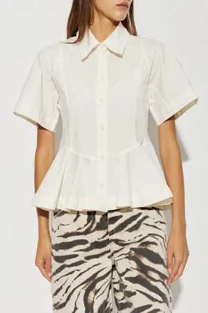 GANNI Peplum Top