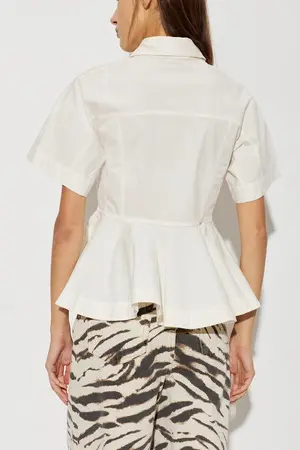 GANNI Peplum Top
