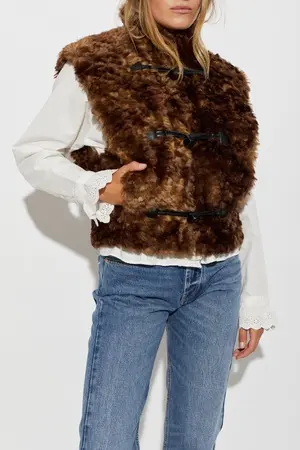 MARANT ETOILE Jocya" Faux Fur Vest