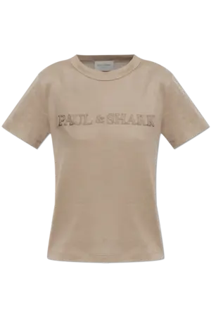 Paul & Shark T-shirt With Embroidered Logo - Grey