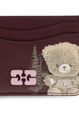 GANNI Card Case With Print