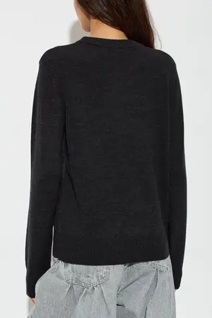 GANNI Wool Sweater With Embroidery