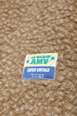 American Vintage Fleece Jacket With A Turtleneck - Brown