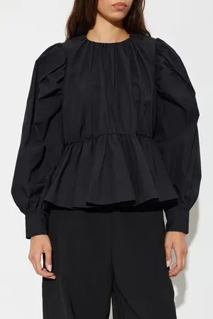 GANNI Peplum Top