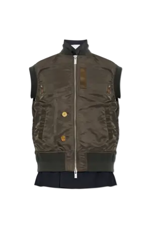 Sacai Vest Made From Combined Materials