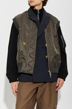 Sacai Vest Made From Combined Materials