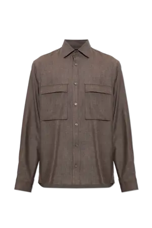 Paul & Shark Shirt With Pockets - Brown