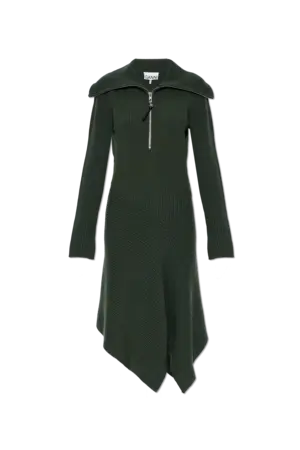 GANNI Wool Turtleneck Dress