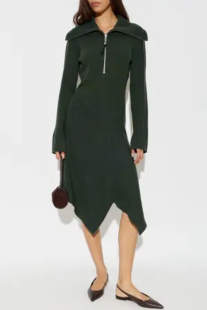 GANNI Wool Turtleneck Dress