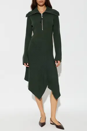 GANNI Wool Turtleneck Dress