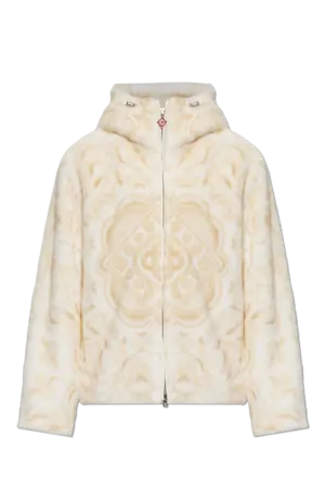 Casablanca Faux Fur With Hood - Beige