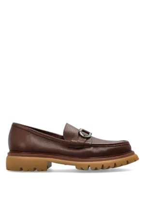 FERRAGAMO Cocoon 2" Leather Loafers