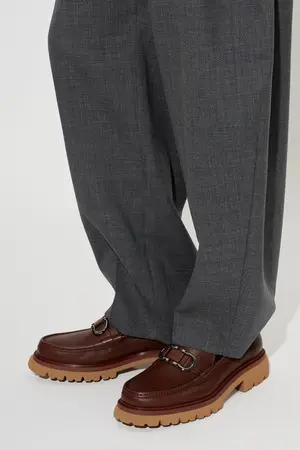 FERRAGAMO Cocoon 2" Leather Loafers