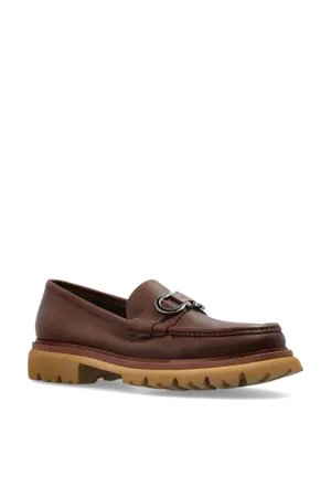 FERRAGAMO Cocoon 2" Leather Loafers