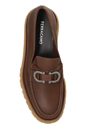 FERRAGAMO Cocoon 2" Leather Loafers