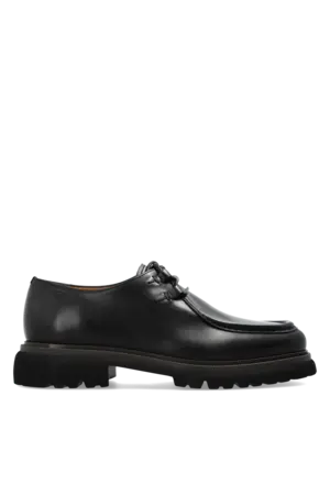FERRAGAMO Stanley" Leather Shoes - Black