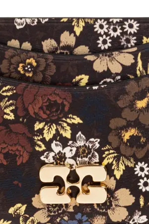GANNI Card Case With Floral Motif