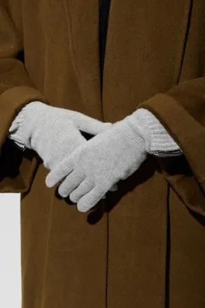 Moschino Gloves With Logo Patch