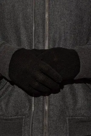 Moschino Gloves With Logo Patch