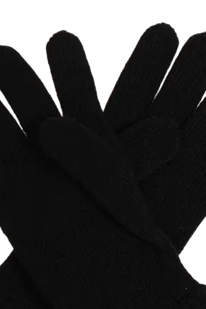 Moschino Gloves With Logo Patch