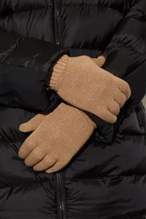 Moschino Gloves With Logo Patch