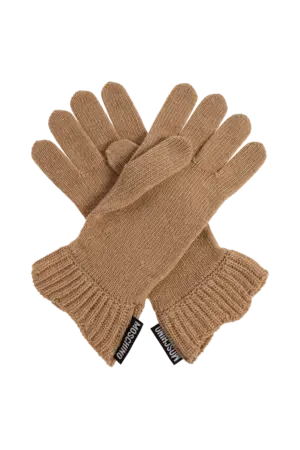 Moschino Gloves With Logo Patch